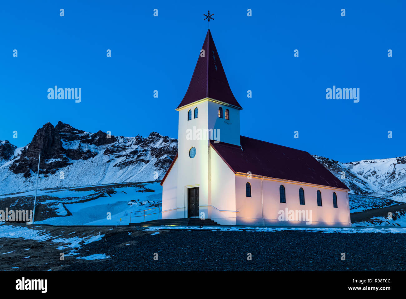 Vik church hi-res stock photography and images - Alamy