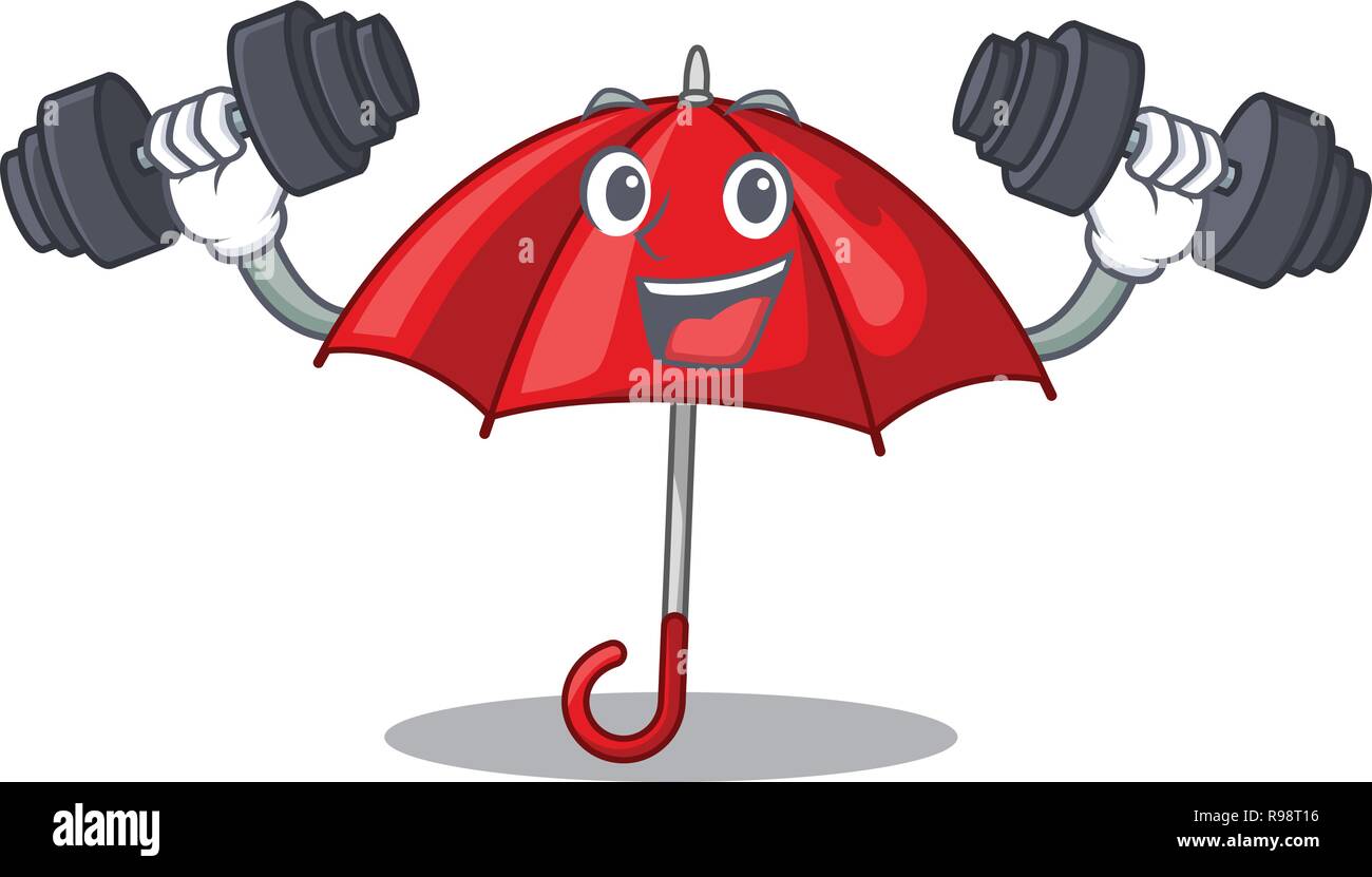 Fitness umbrella red in a character beautiful Stock Vector Image & Art ...