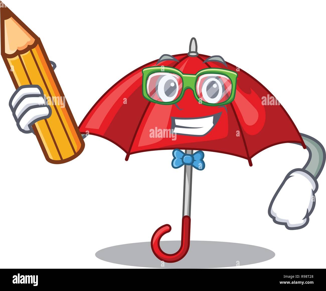 Student red umbrellas isolated in a mascot Stock Vector Image & Art - Alamy