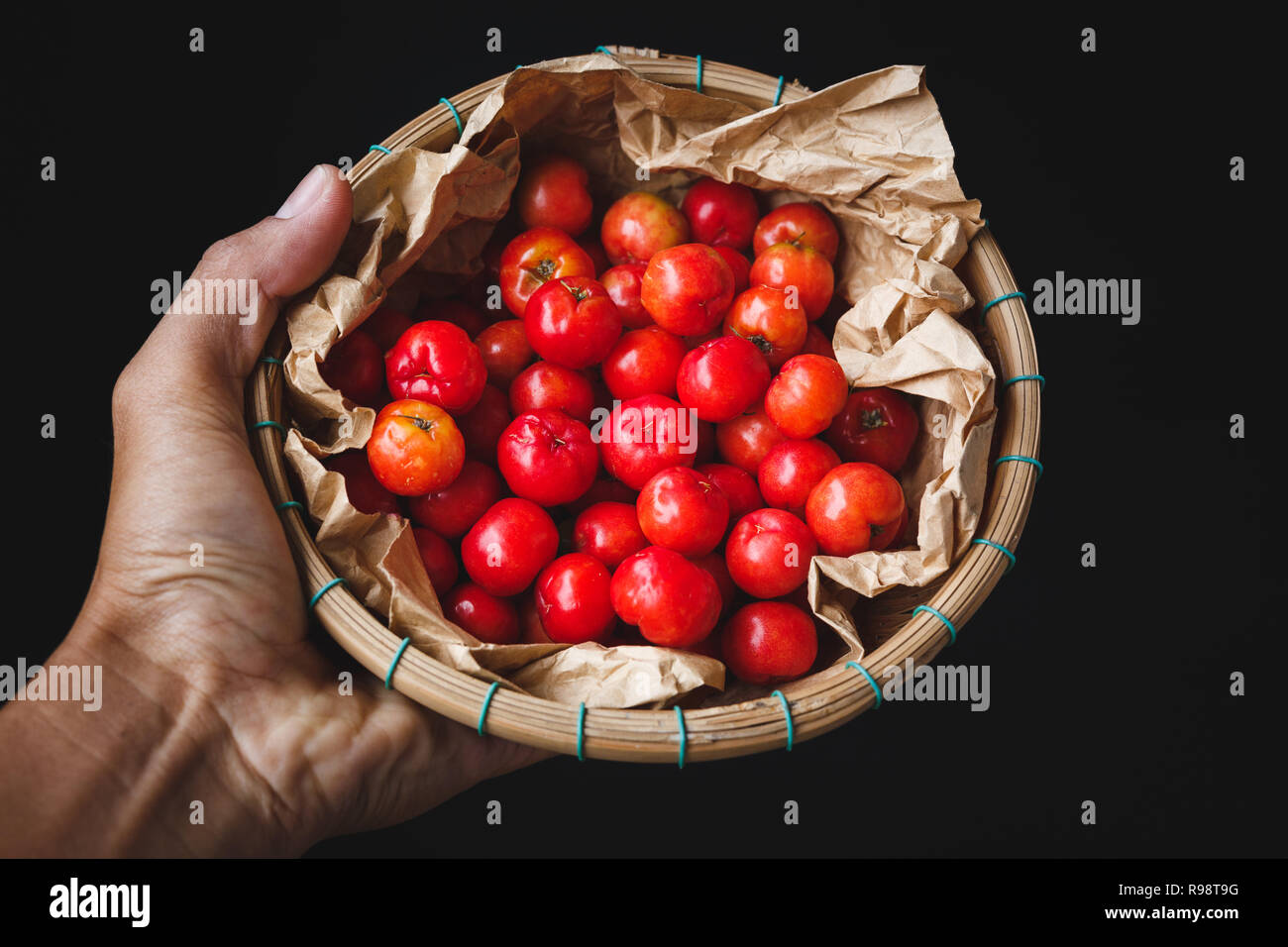 Barbados Cherry fruits Stock Photo - Alamy