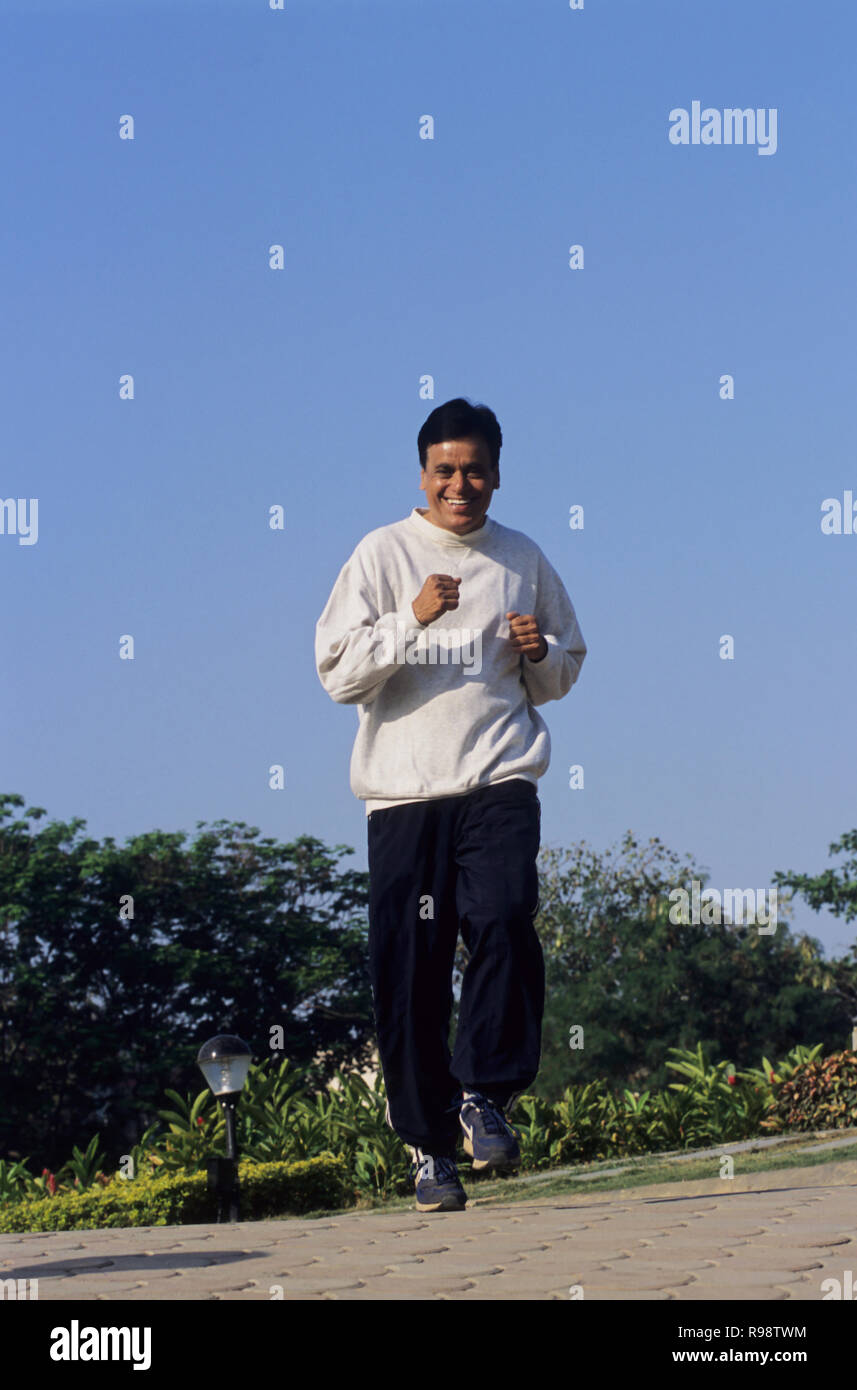 man jogging, india, MR. NO. 448 Stock Photo - Alamy