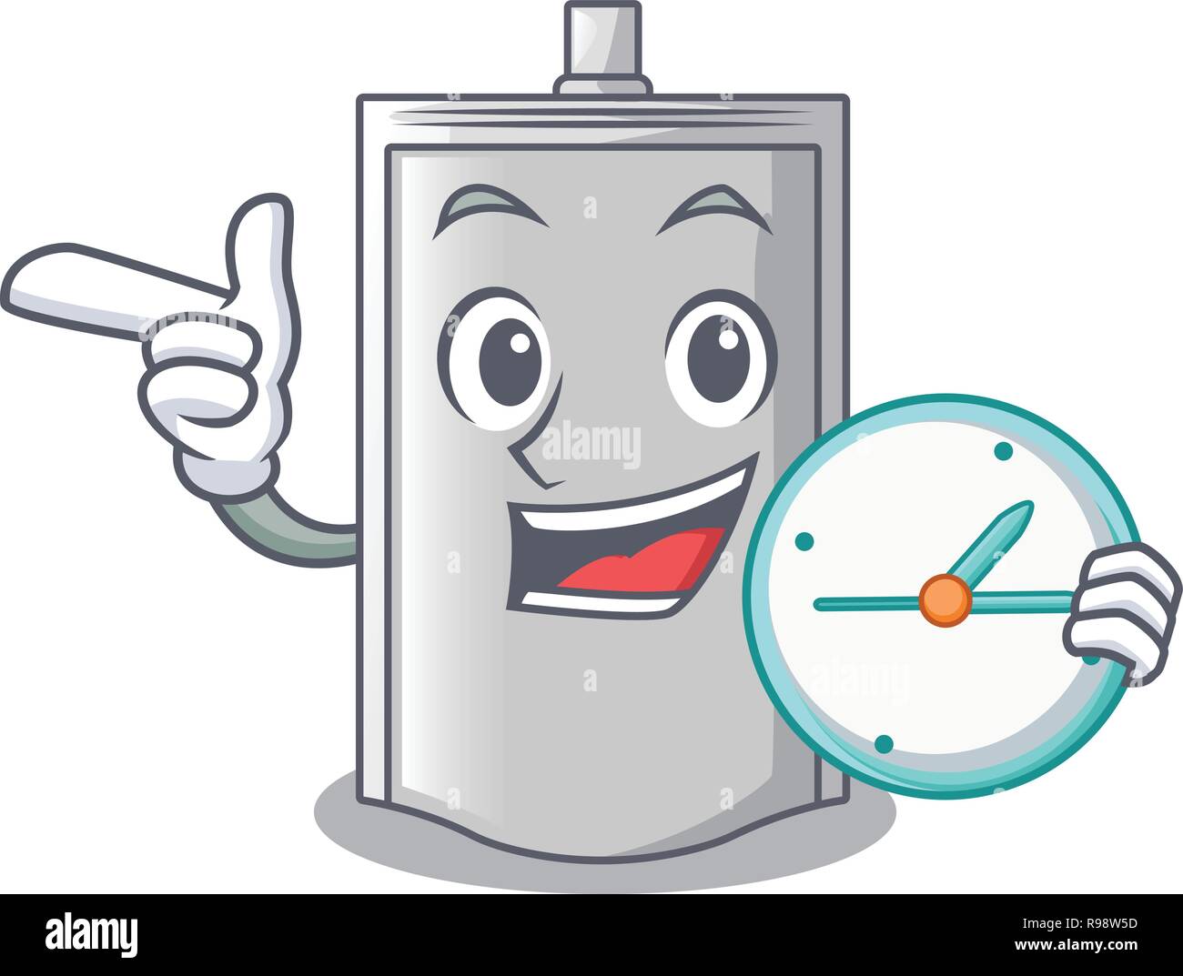 Illustration clock snack time hi-res stock photography and images - Alamy