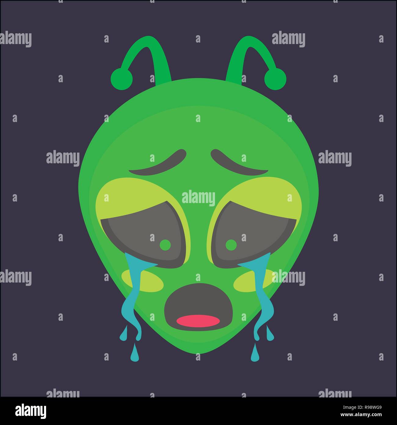 Crying martian Stock Vector Images - Alamy