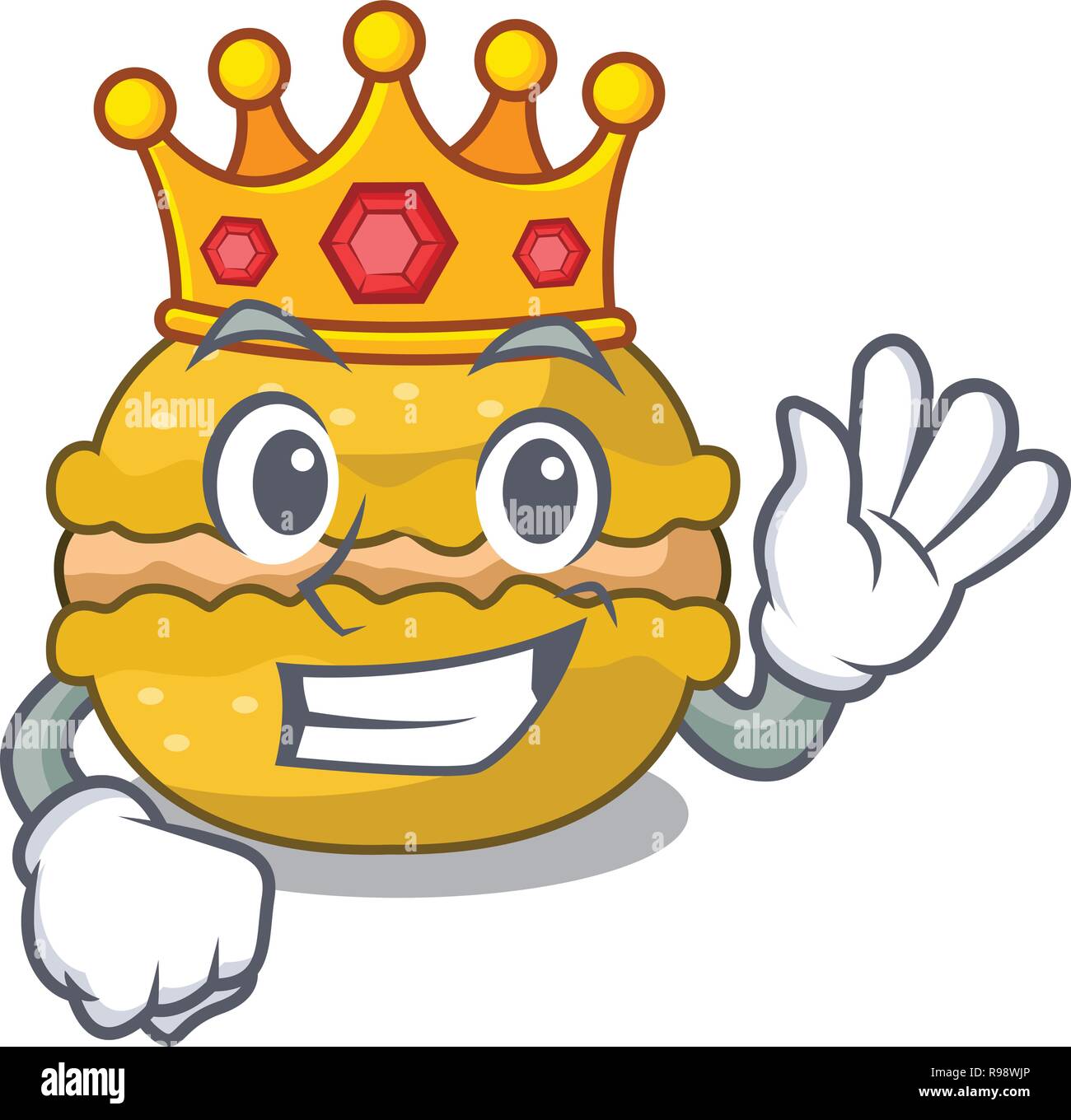 King macarons banana in shape a cartoon Stock Vector Image & Art - Alamy