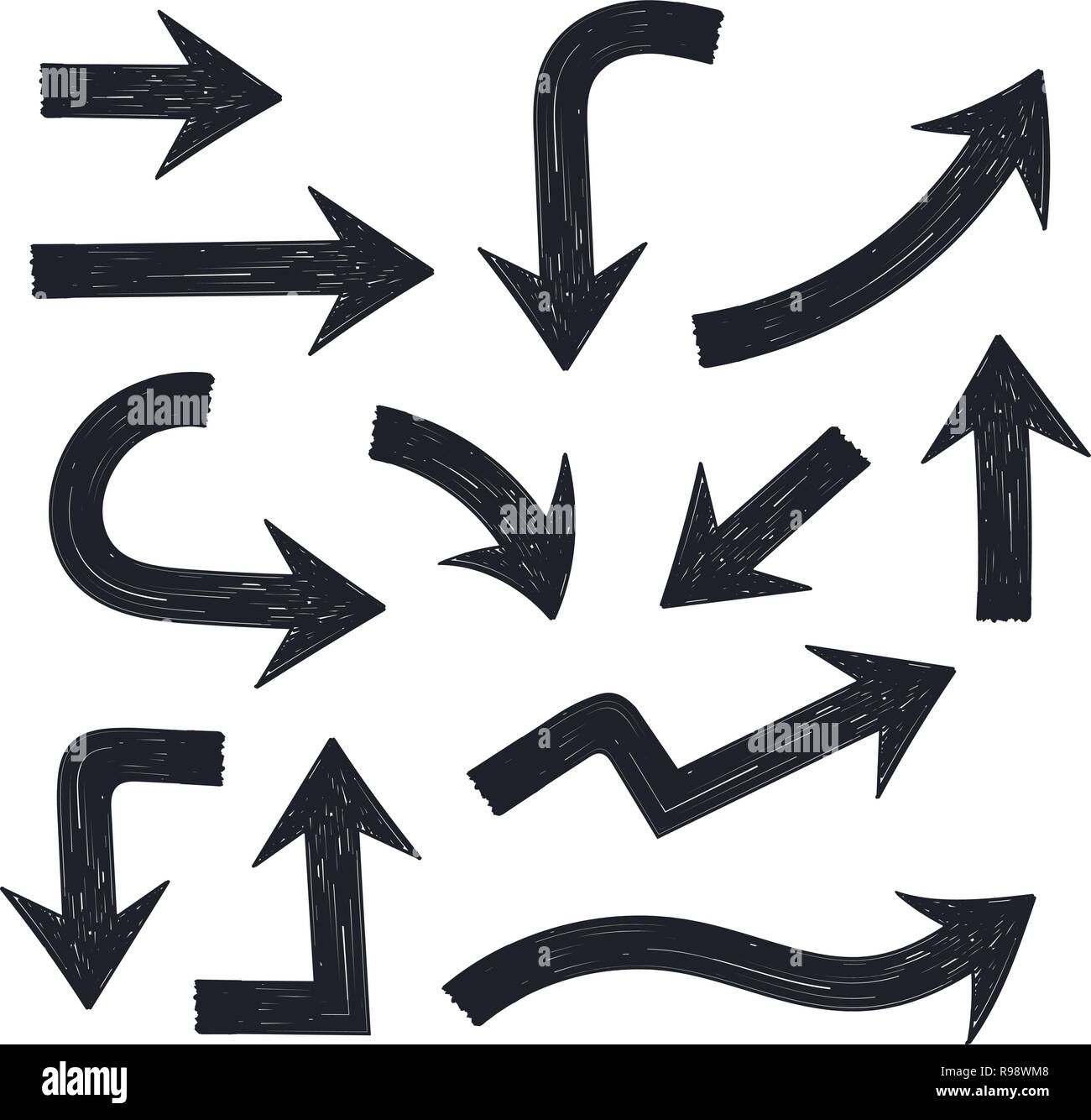 Thick arrow shape hi-res stock photography and images - Alamy