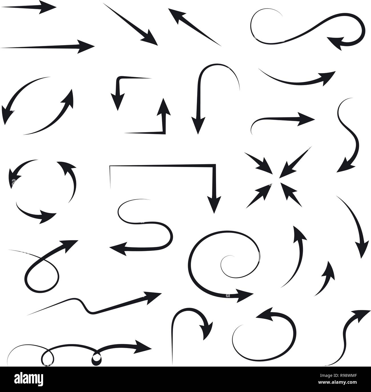 Wavy arrow hi-res stock photography and images - Alamy