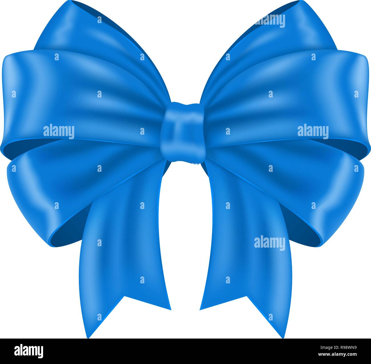 Real Blue Ribbon Bow