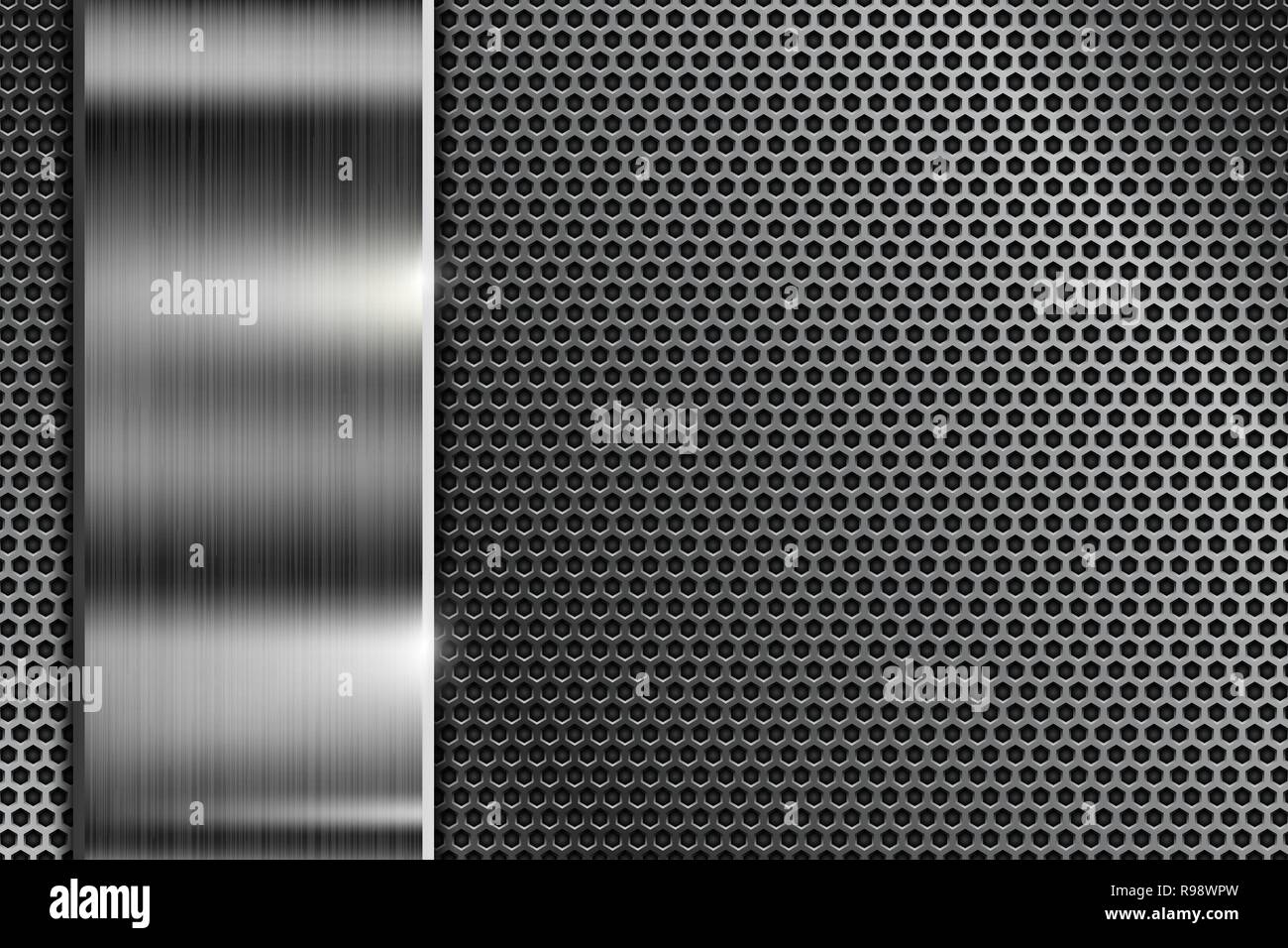 Perforated metal panel Stock Vector Images - Alamy