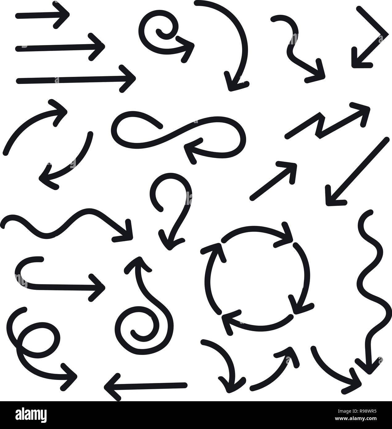 Wavy arrow hi-res stock photography and images - Alamy