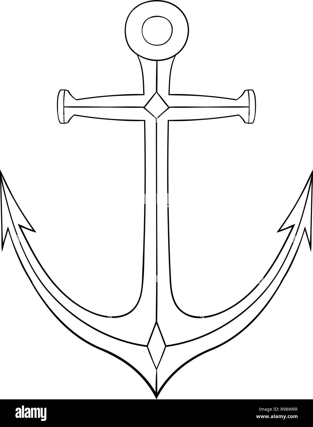 Nautical hand drawn vector Black and White Stock Photos & Images - Alamy