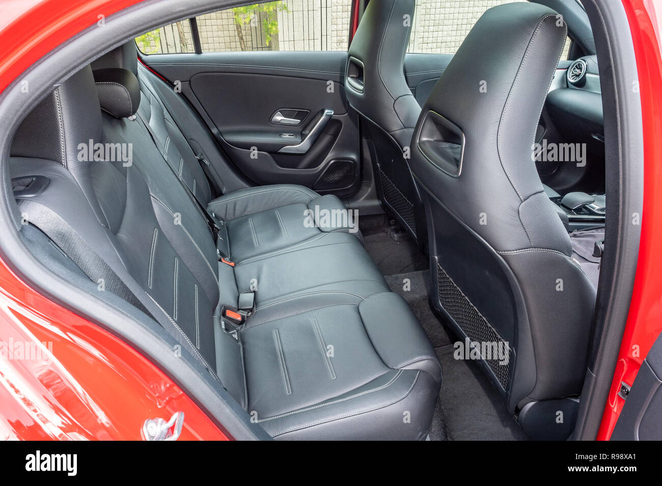 Hong Kong, China Aug 29, 2018 : Mercedes-Benz A200 2018 Rear Seat Test ...