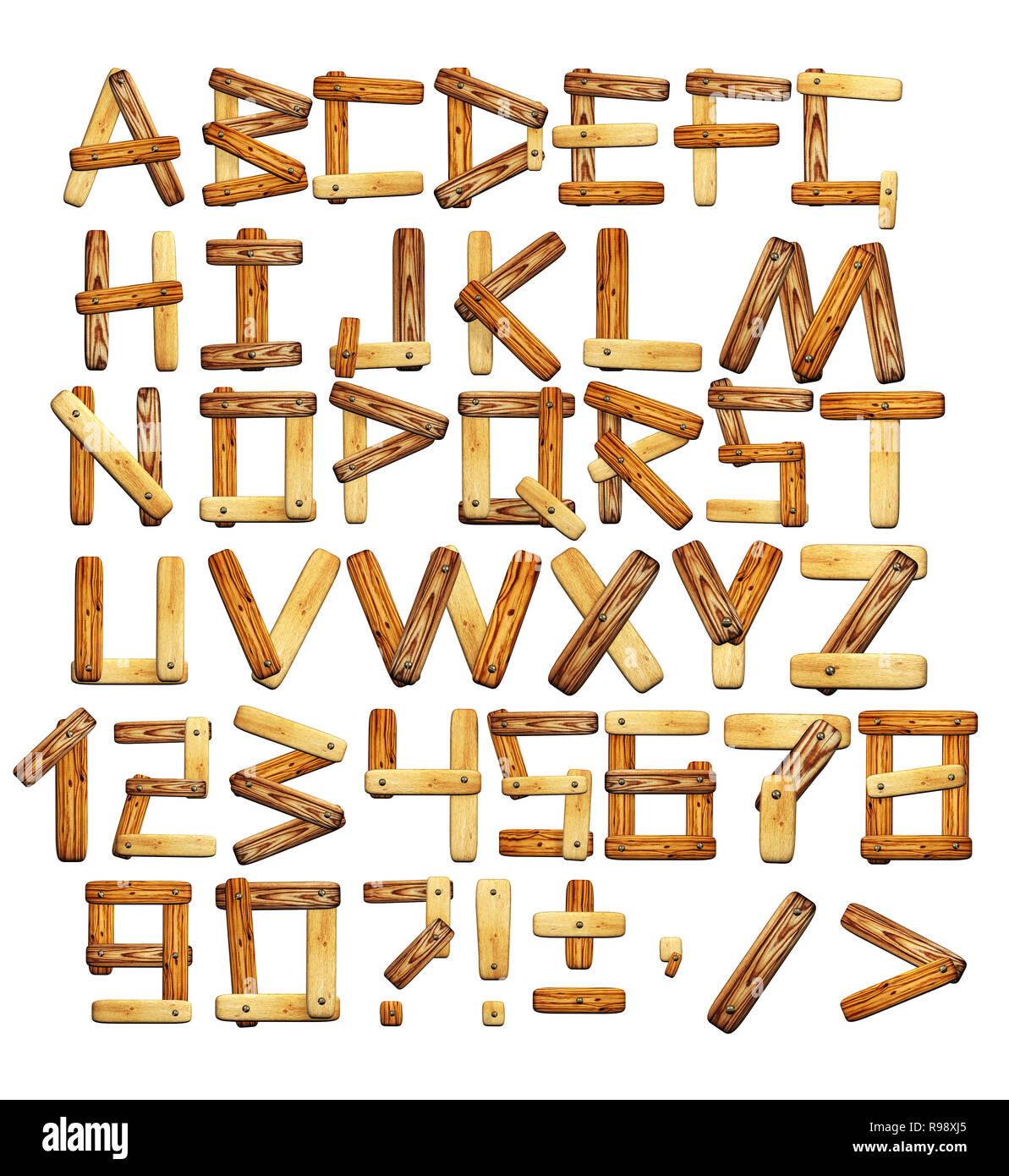 Full english alphabet set hi-res stock photography and images - Alamy