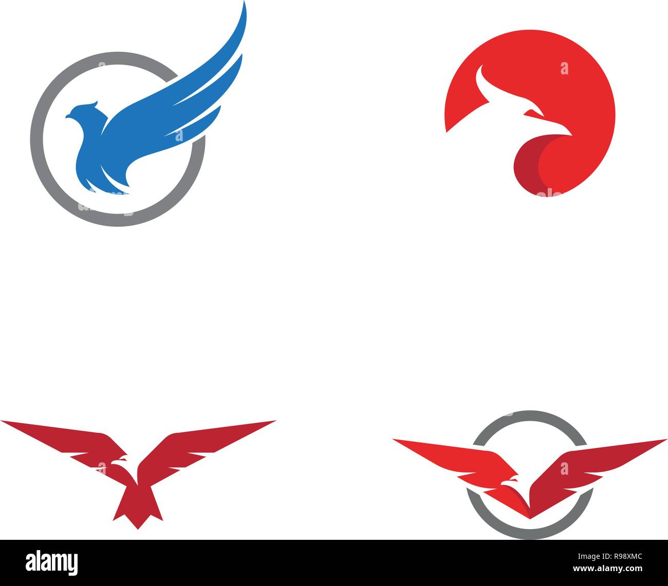 Falcon Logo Template vector illustration design Stock Vector Image ...