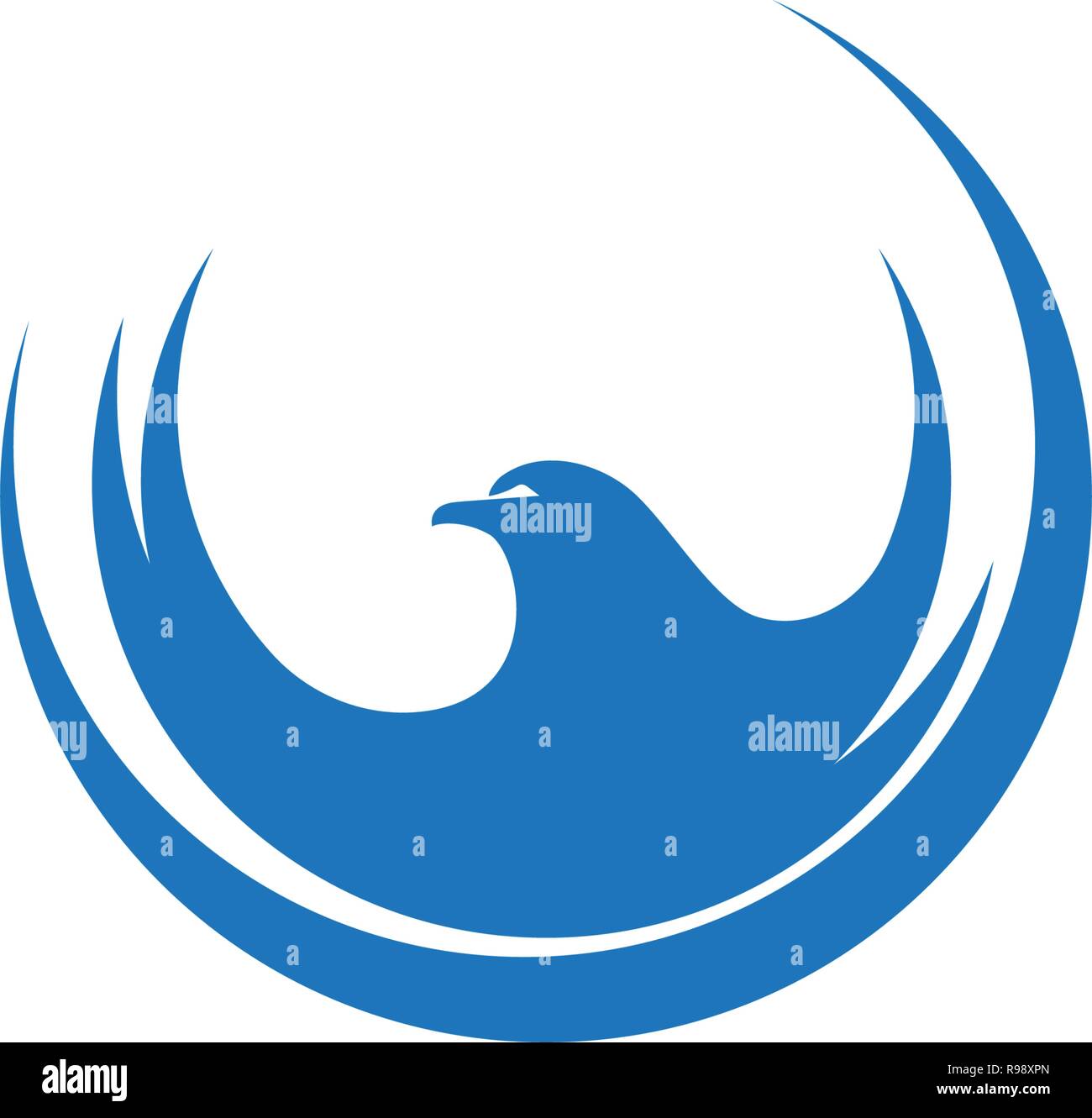 Falcon Logo Template vector illustration design Stock Vector Image ...