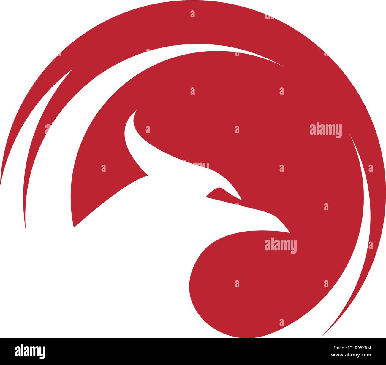 Falcon Logo Template vector illustration design Stock Vector Image ...