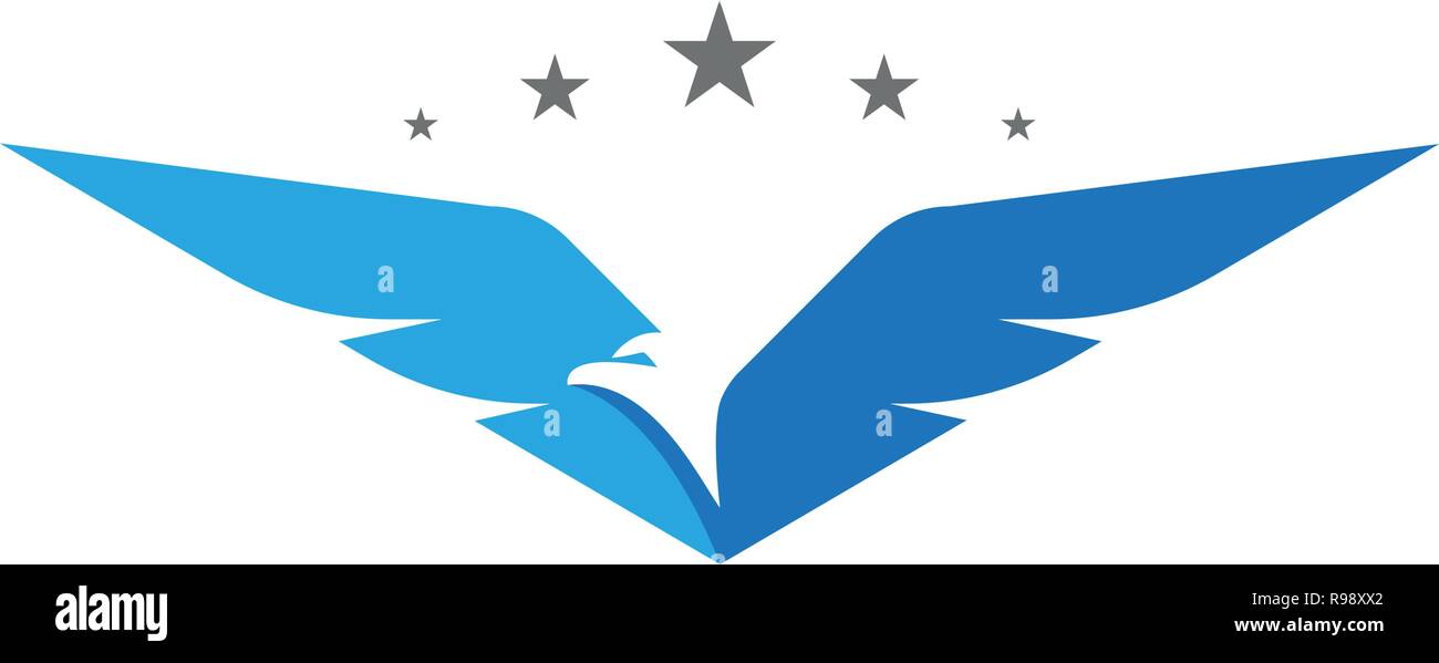 Falcon Logo Template vector illustration design Stock Vector Image ...