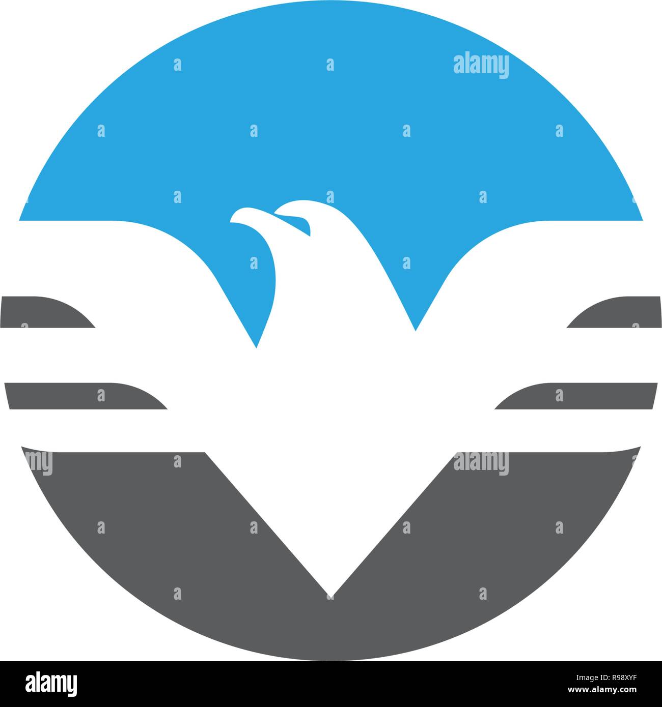 Light Blue Falcon Logo