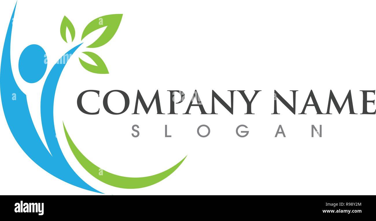 Healthy Logo Template Stock Vector Image & Art - Alamy