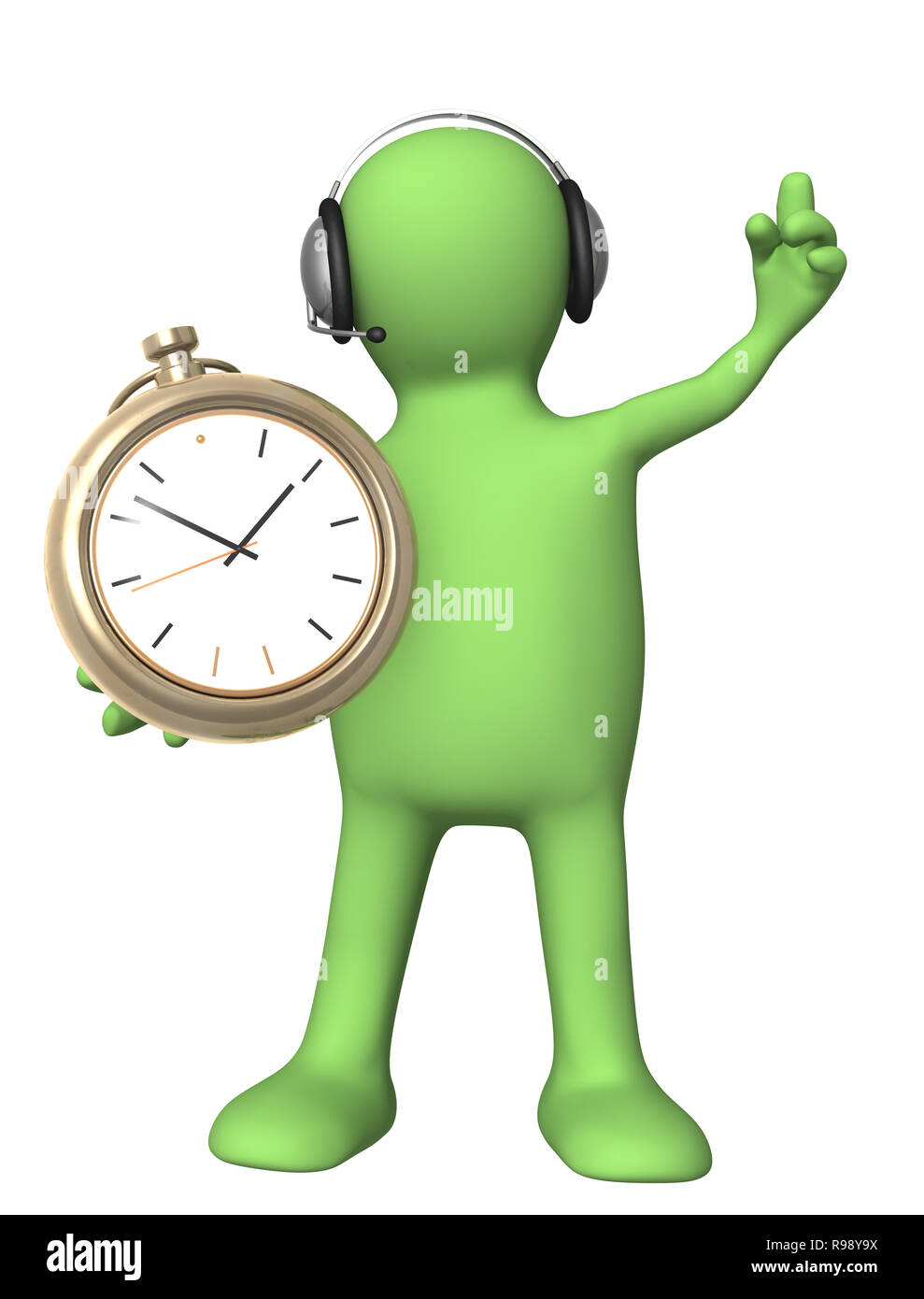 Cartoon golden clock hi-res stock photography and images - Alamy