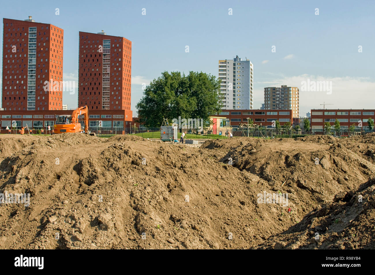 Construction site in Rotterdam in the Netherlands Stock Photo - Alamy