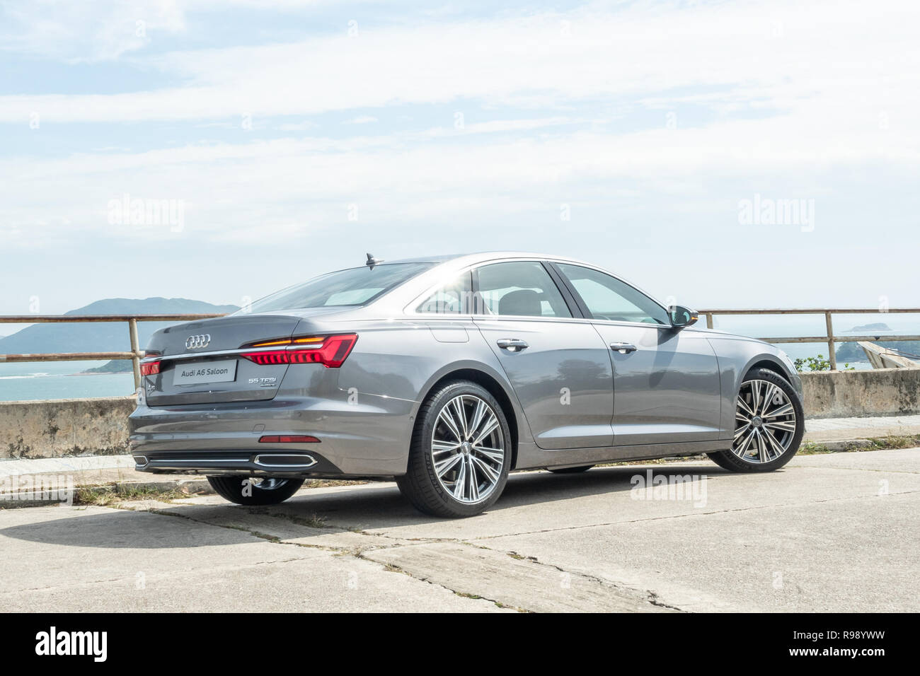 Hong Kong, China Oct 31, 2018 : Audi A6 55 TFSI 2018 Test Drive Day Oct ...