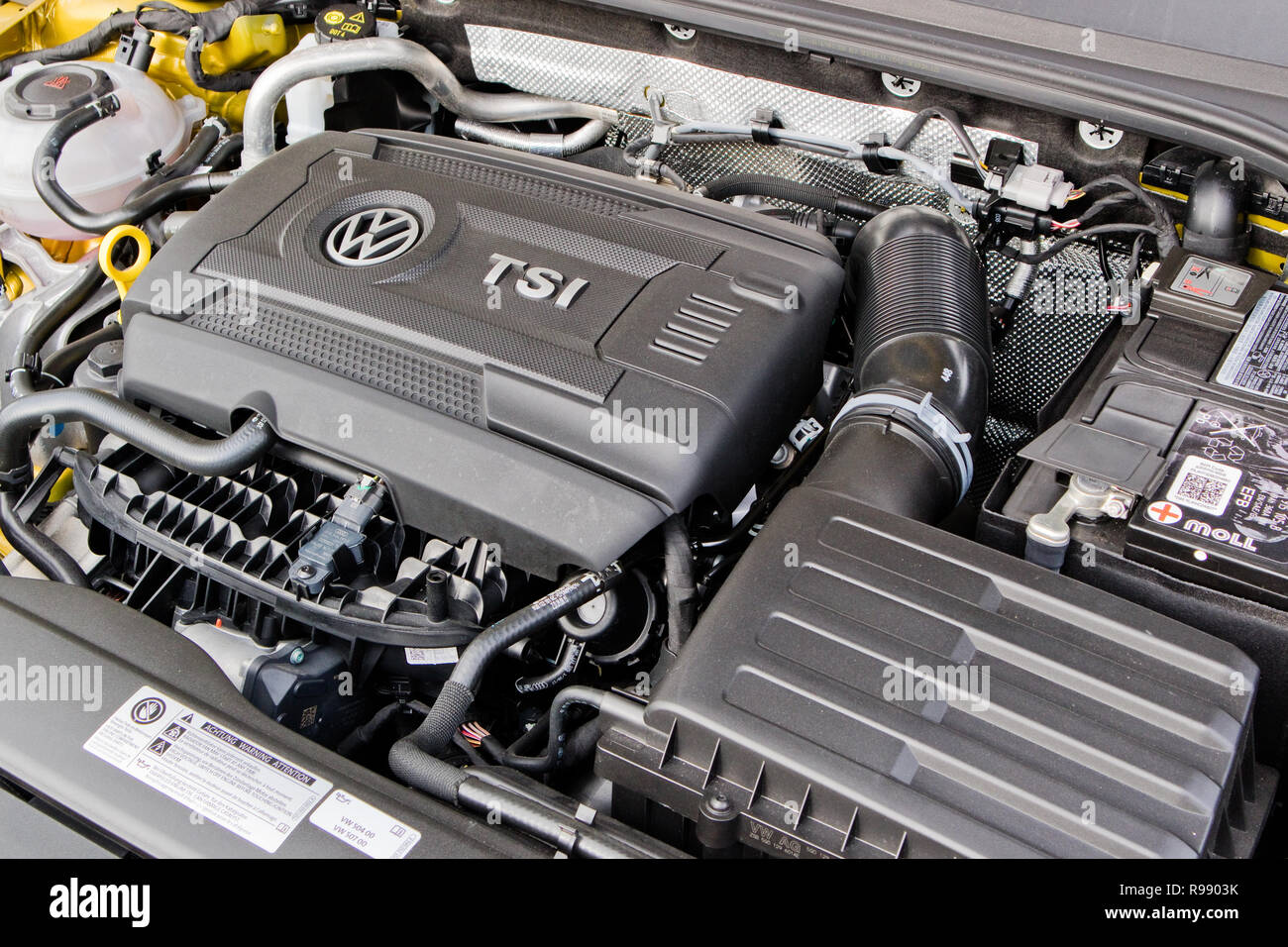 Hong Kong, China Nov 20, 2018 : Volkswagen Arteon 2018 Engine Nov 20 ...