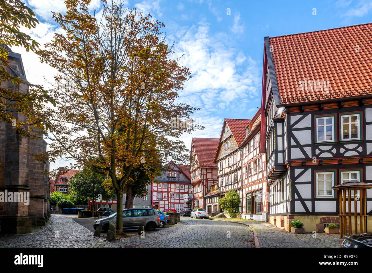 Church Square, Alsfeld, Germany Stock Photo - Alamy