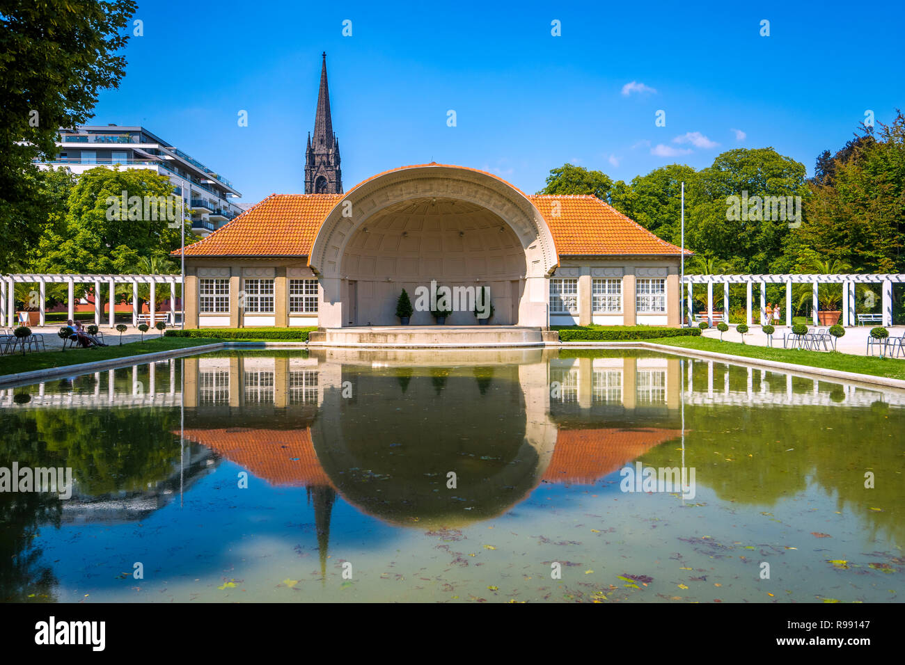 concert shell, Bad Nauheim, Germany Stock Photo - Alamy