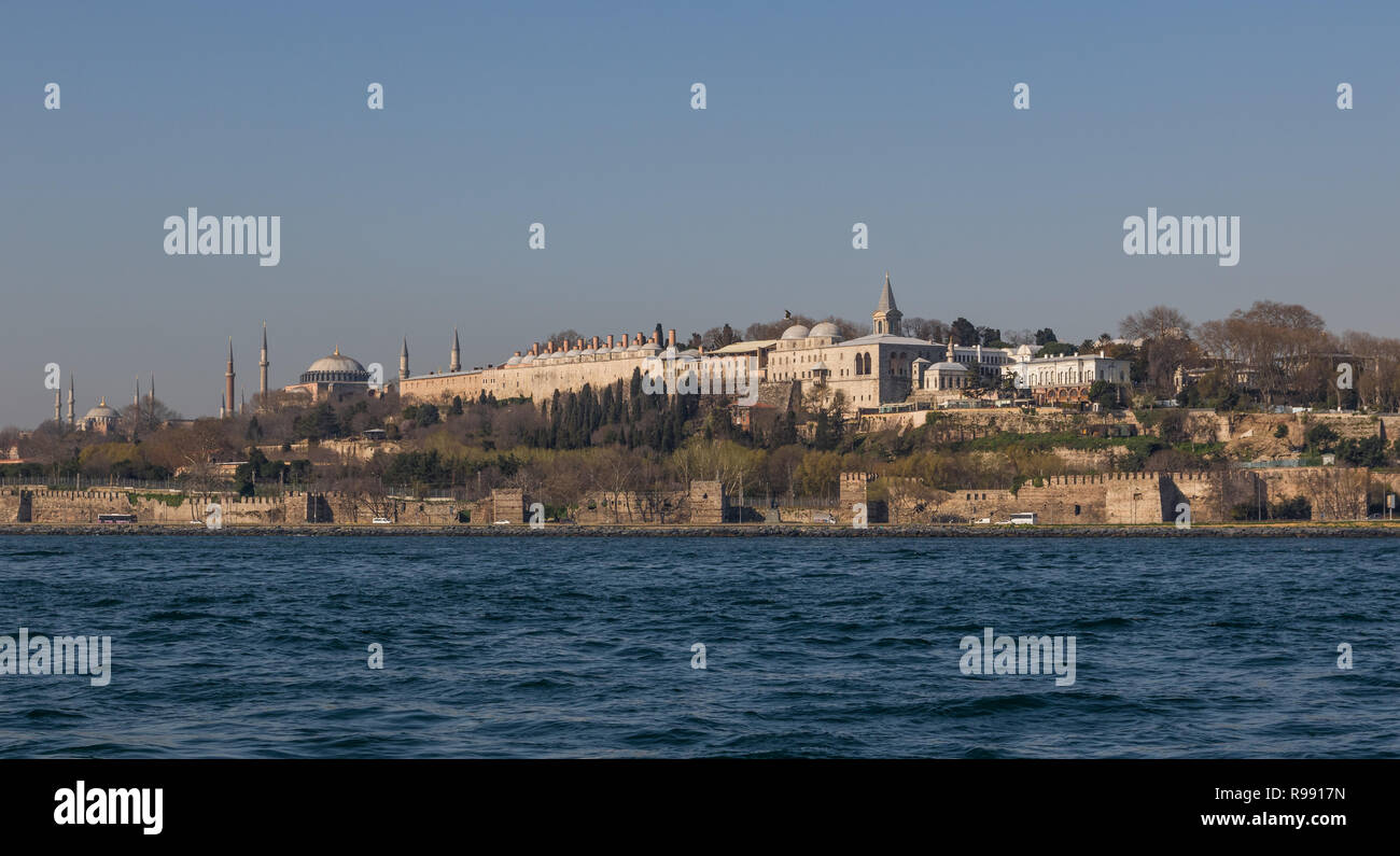 Istanbul, Turkey - the Bosporus strait connects the Black Sea with the ...