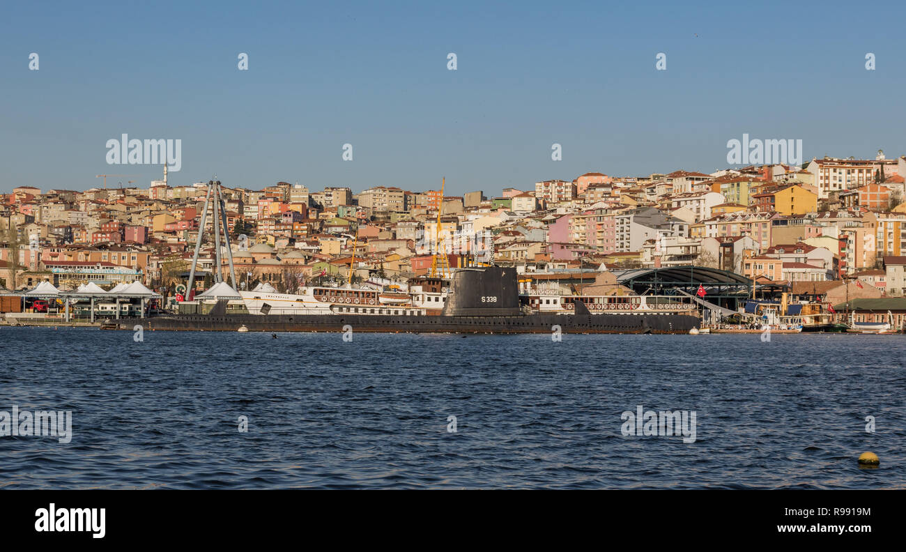 Istanbul, Turkey - the Bosporus strait connects the Black Sea with the ...