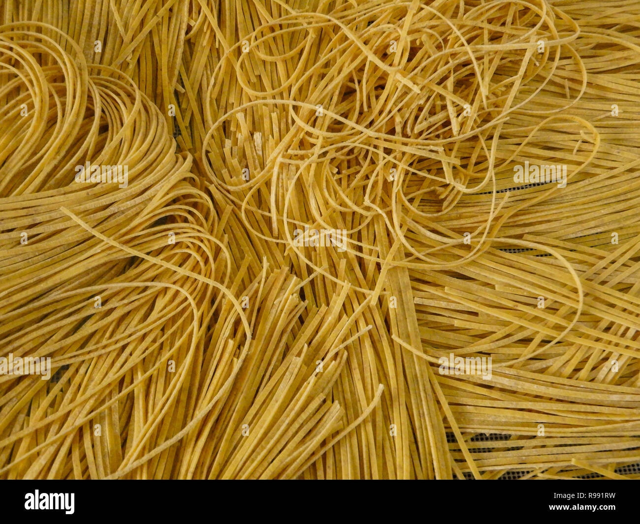 Tajarin: typical Piedmont pasta ready to be cooked Stock Photo - Alamy