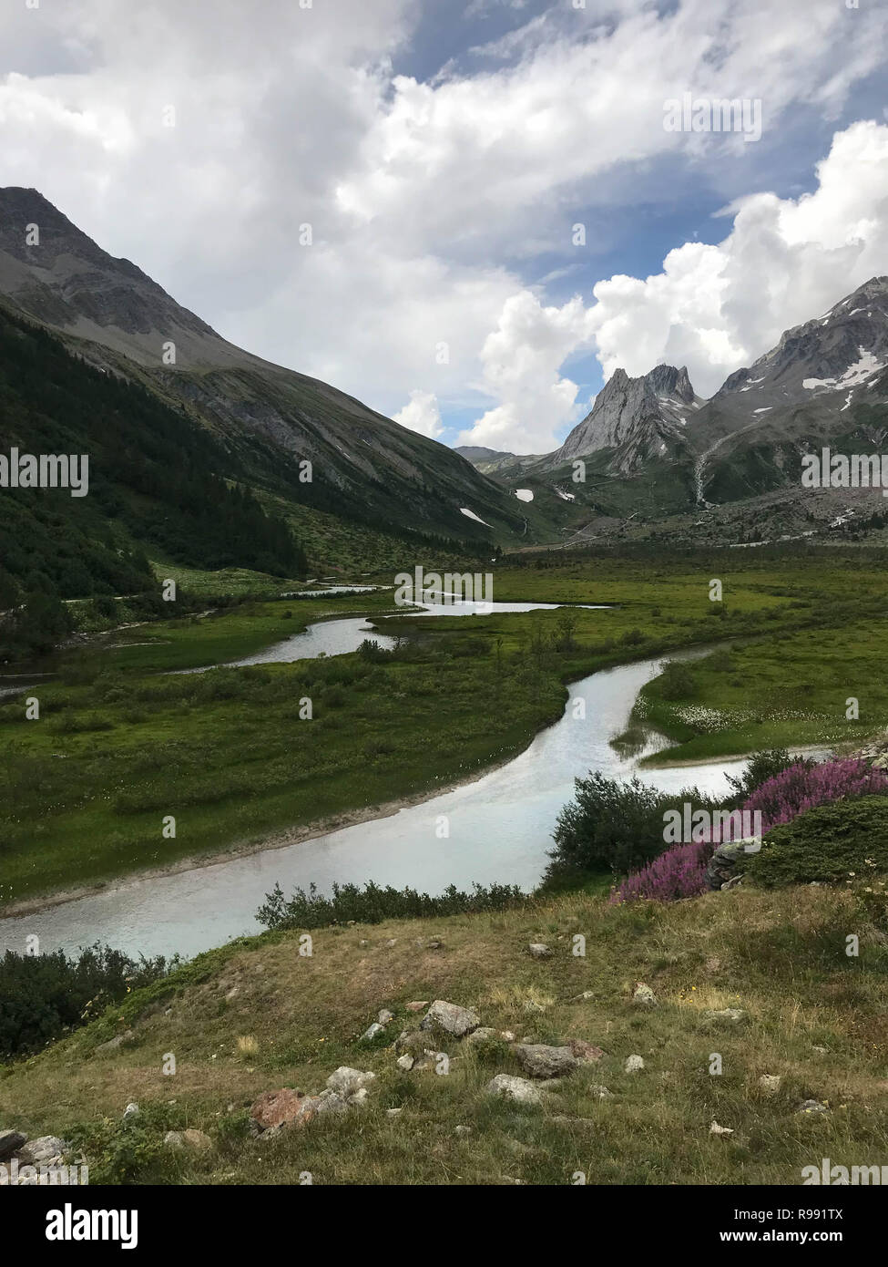 Veny Valley, Val d'Aosta - Italy. River Dora veny Stock Photo - Alamy