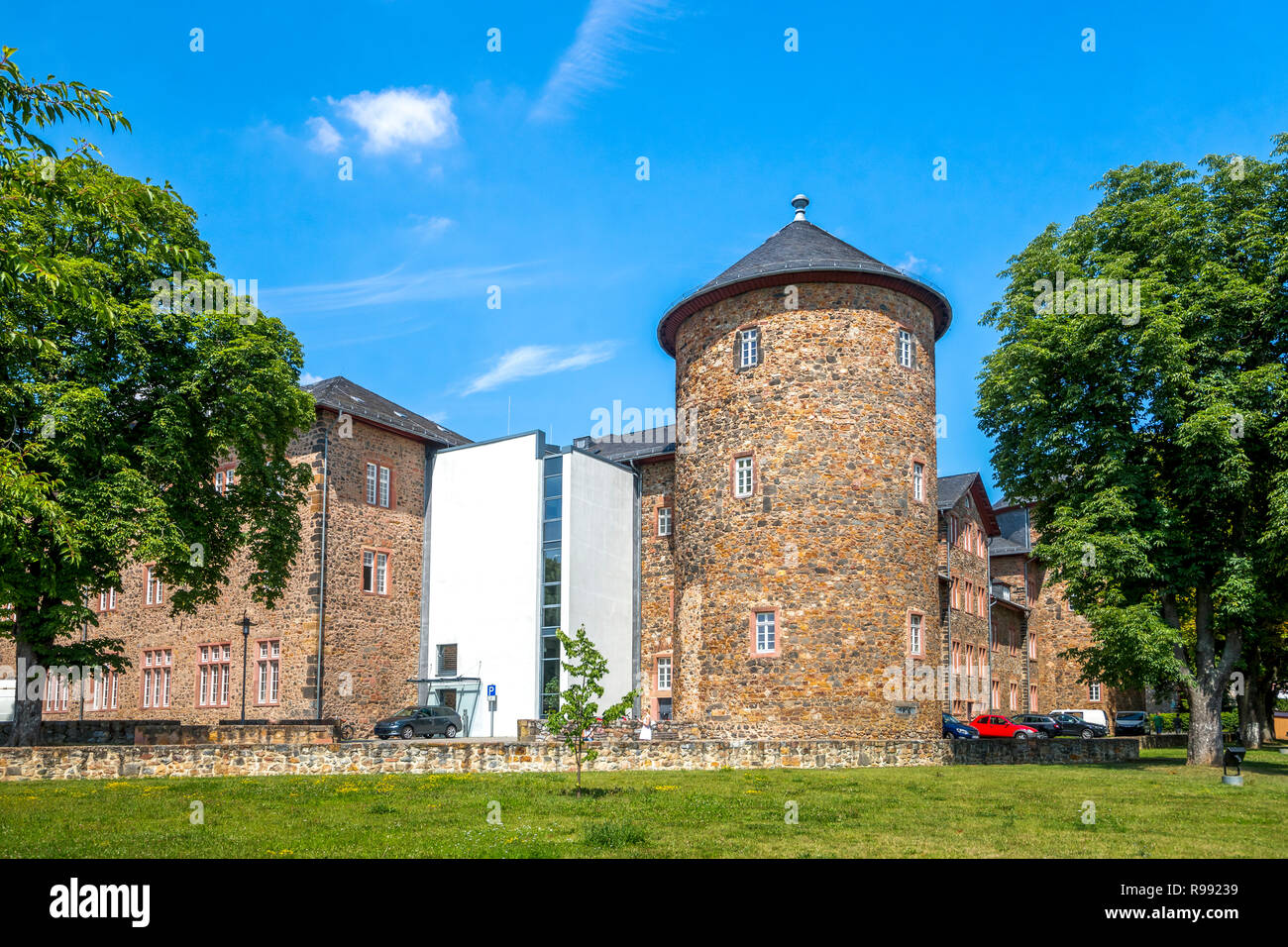 Half timbered houses butzbach hesse germany hi-res stock photography ...