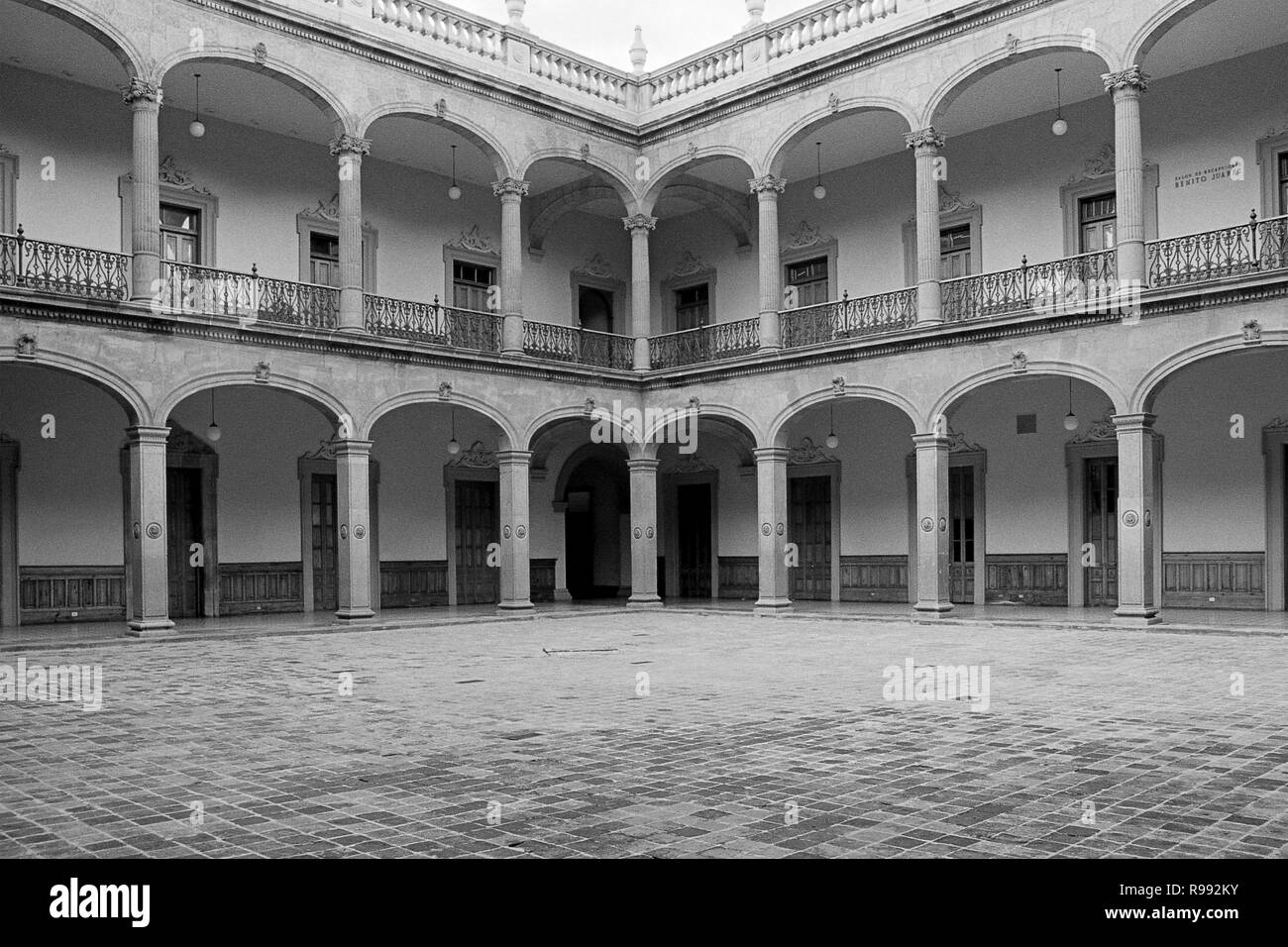 Palace of monterrey Black and White Stock Photos & Images - Alamy