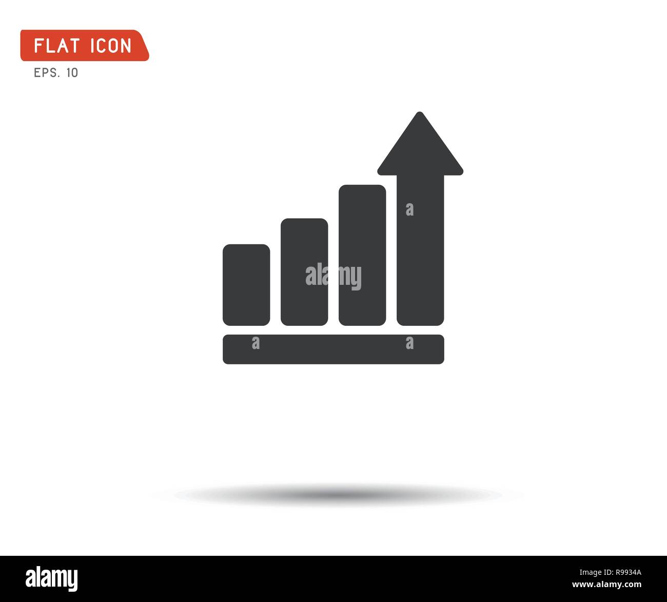 Business graph Icon Vector, logo eps illustration Stock Vector Image ...