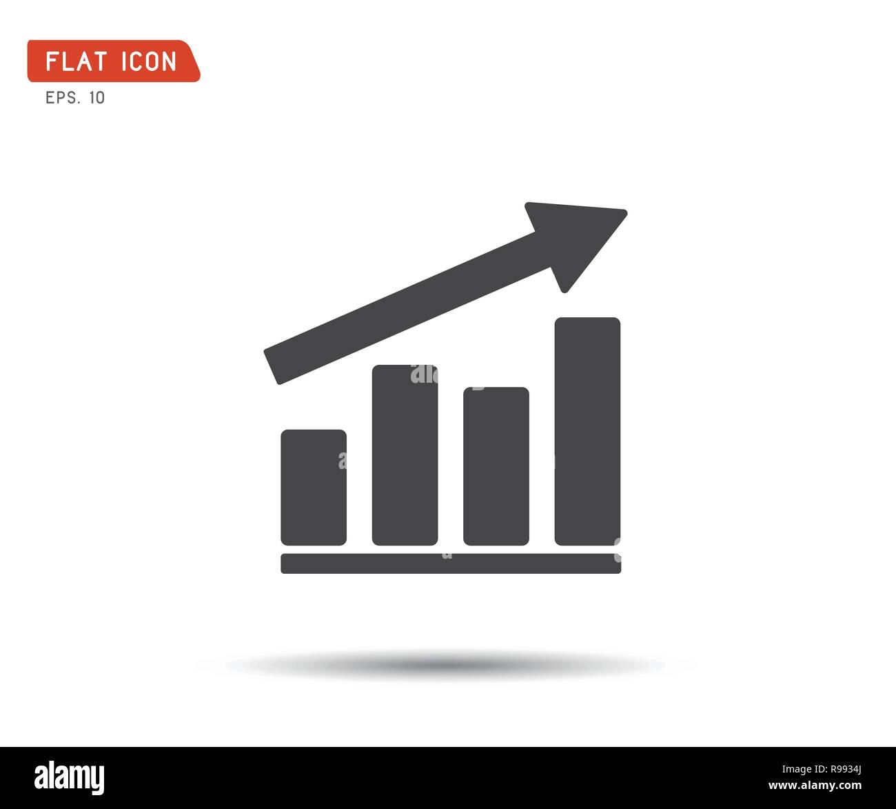 Business graph Icon Vector, logo eps illustration Stock Vector Image ...