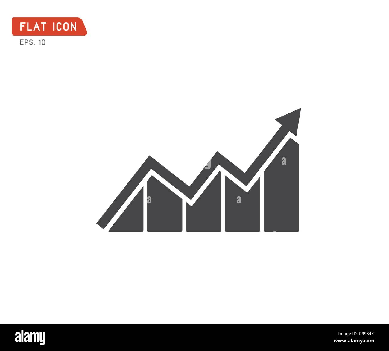 Business graph Icon Vector, logo eps illustration Stock Vector Image ...