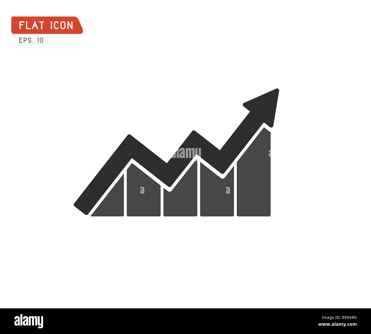 Business graph Icon Vector, logo eps illustration Stock Vector Image ...