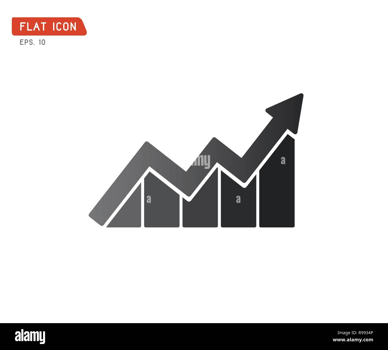 Business graph Icon Vector, logo eps illustration Stock Vector Image ...