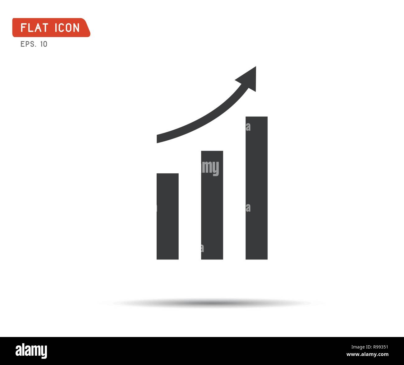 Business graph Icon Vector, logo eps illustration Stock Vector Image ...