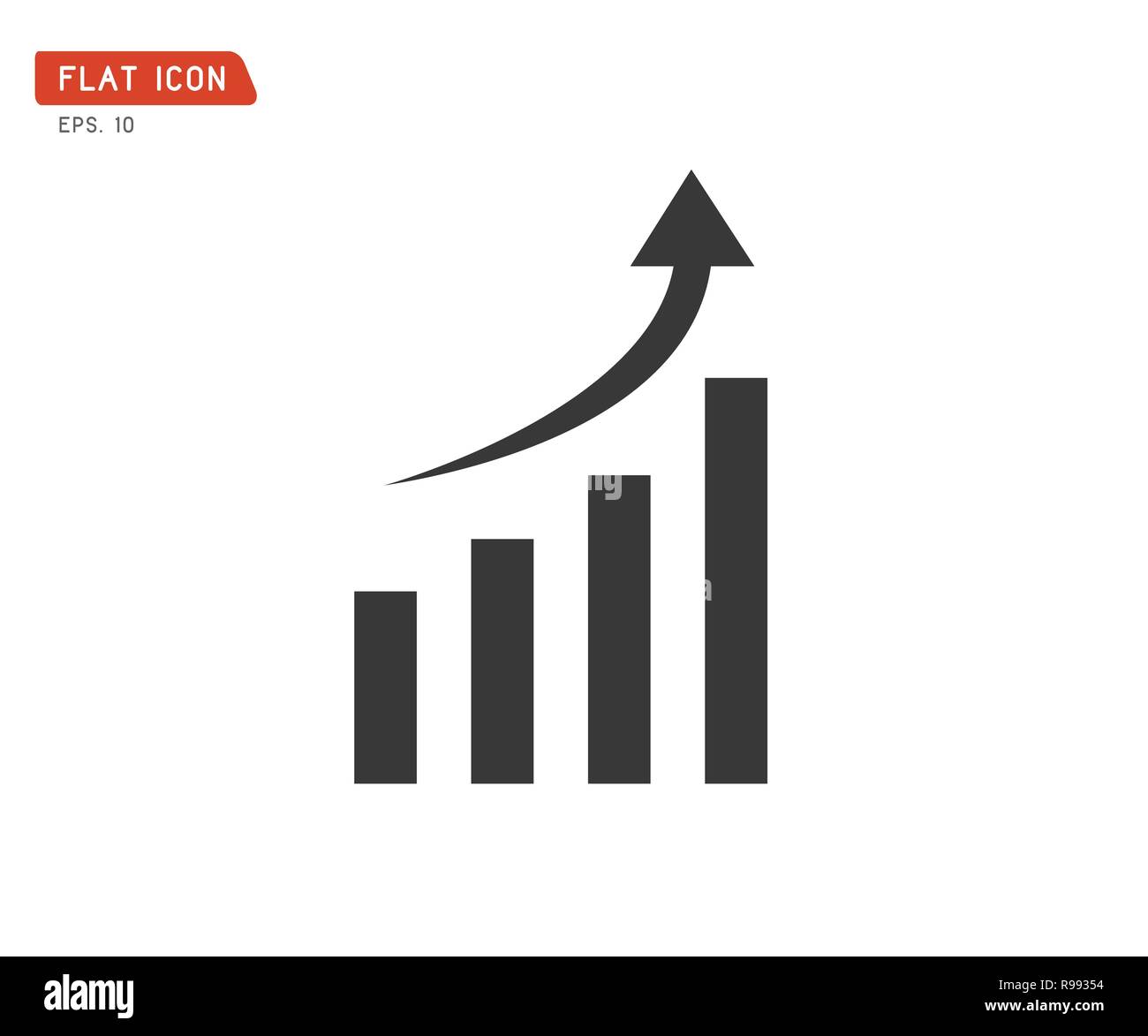 Business graph Icon Vector, logo eps illustration Stock Vector Image ...