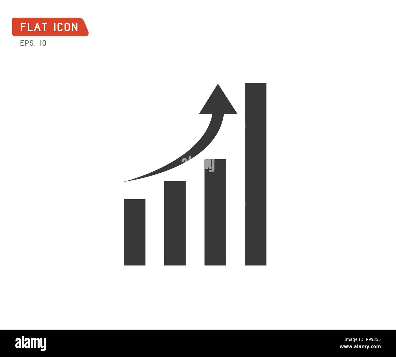 Business graph Icon Vector, logo eps illustration Stock Vector Image ...