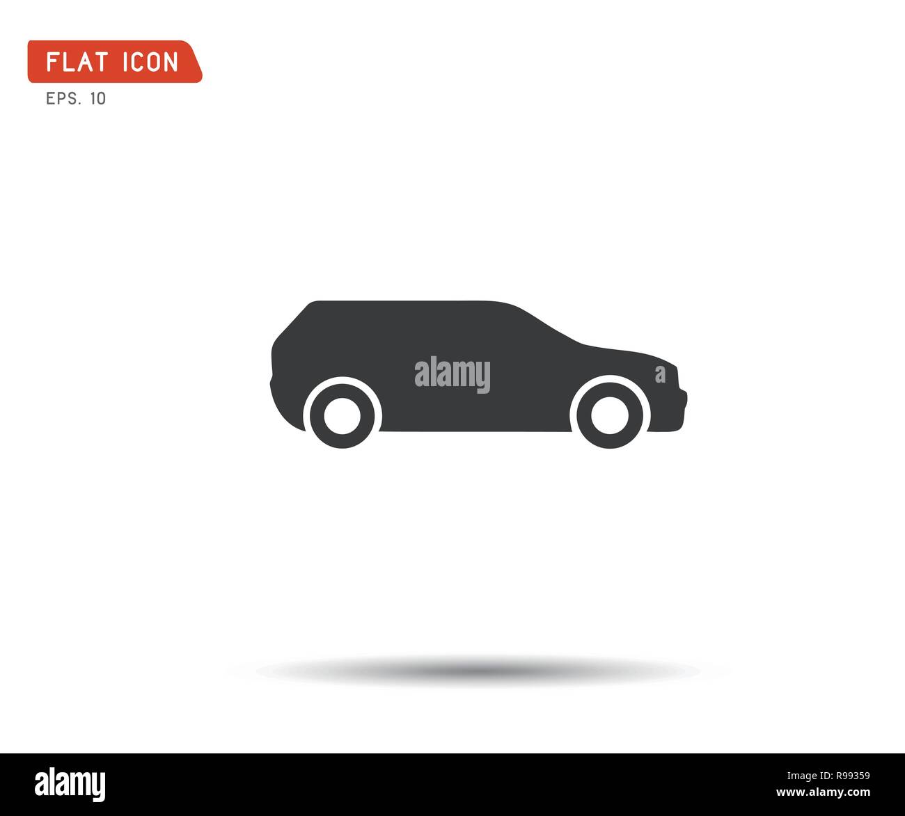 Car icon, Flat logo Vector illustration Stock Vector Image & Art - Alamy