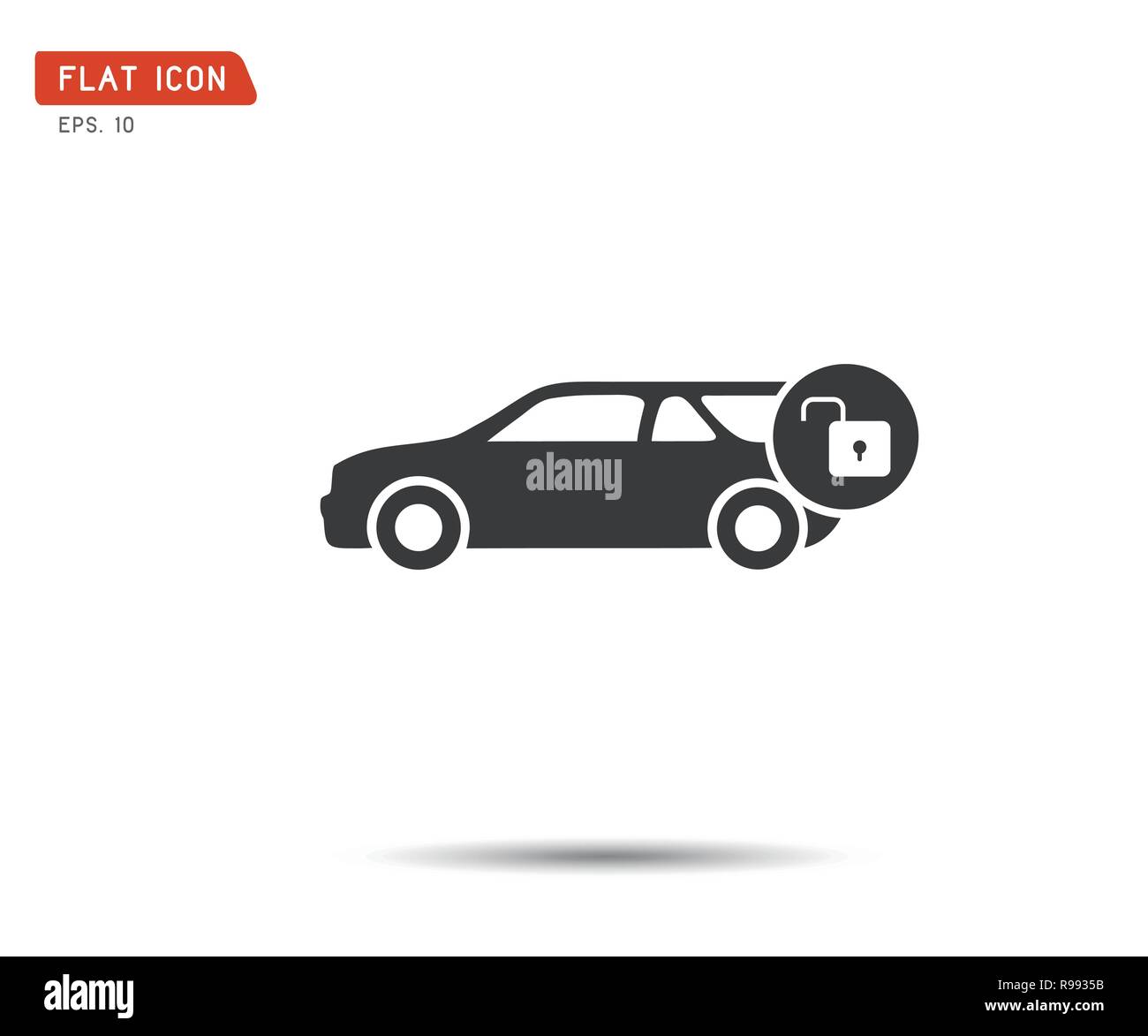 Car lock Icon, Vector illustration eps Stock Vector Image & Art - Alamy