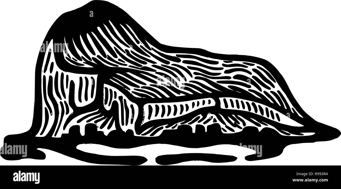 Rock aerial sea Stock Vector Images - Alamy