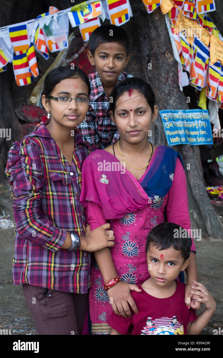 Nepali family hi-res stock photography and images - Alamy