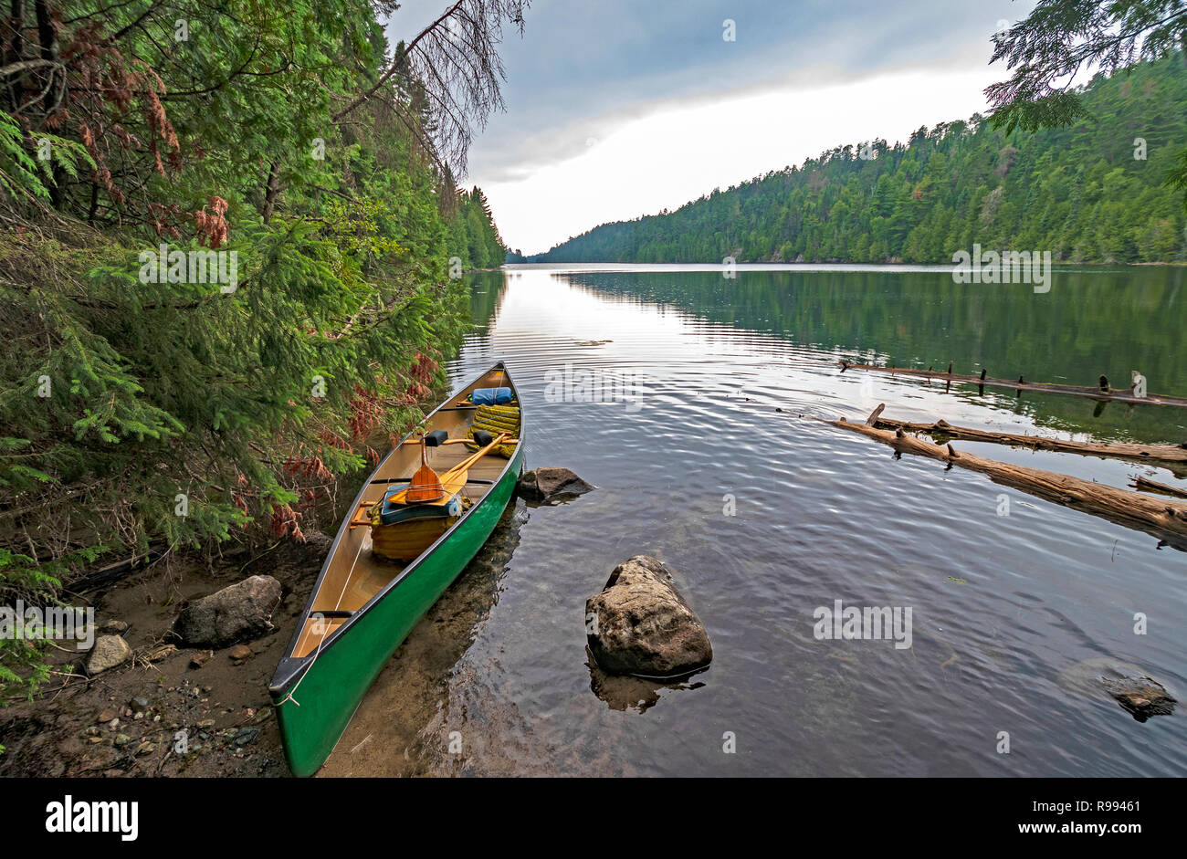 Dramatic Clouds on a Wilderness Portage on This Man Lake in Quetico ...