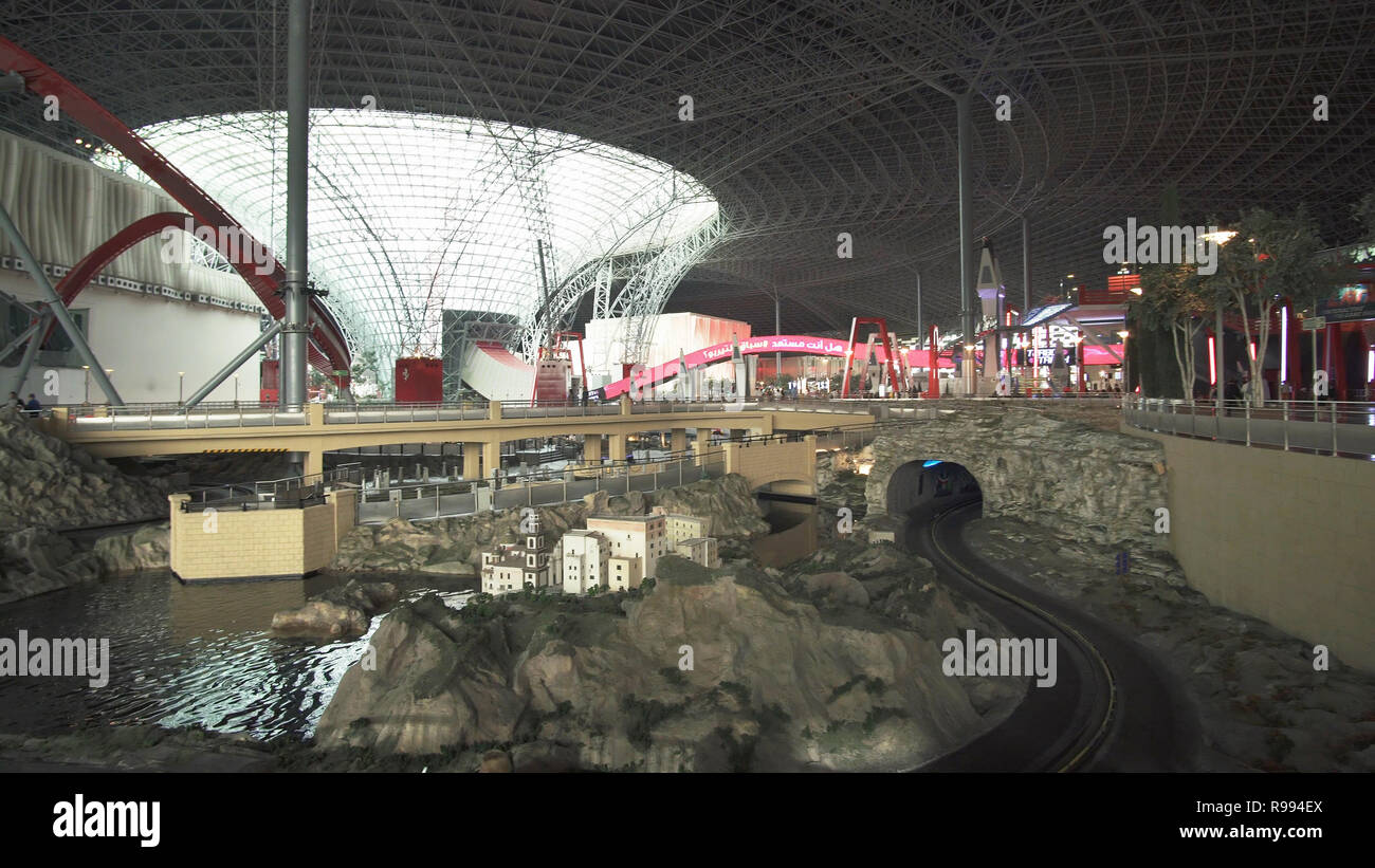 Attraction RC Challenge in the theme park Ferrari World Abu Dhabi Stock ...