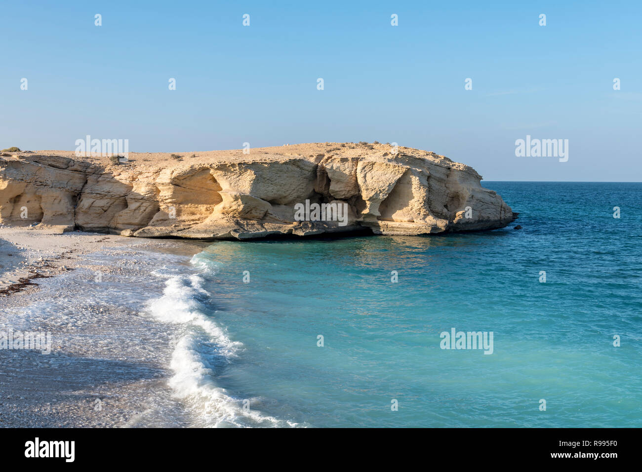 A beach on the wild coast of the Sultanate of Oman Stock Photo - Alamy