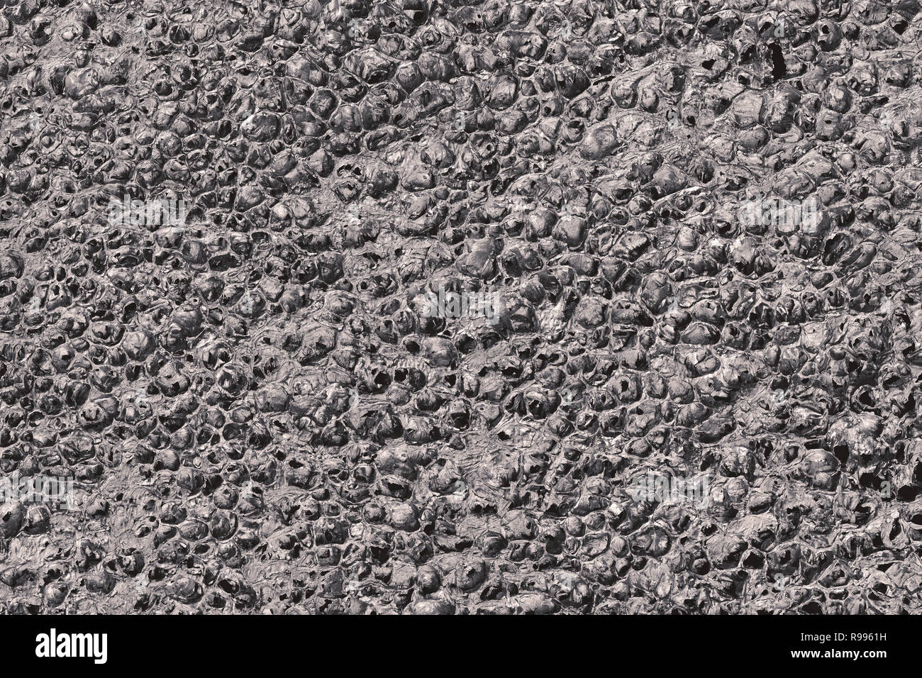 aluminum alu foam bubble metal plate wallpaper background Stock Photo ...